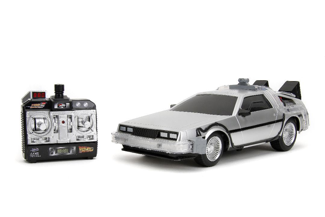 Jada 1/16 ‘Hollywood Rides’ RC: Back To The Future Delorean w/Lights ...